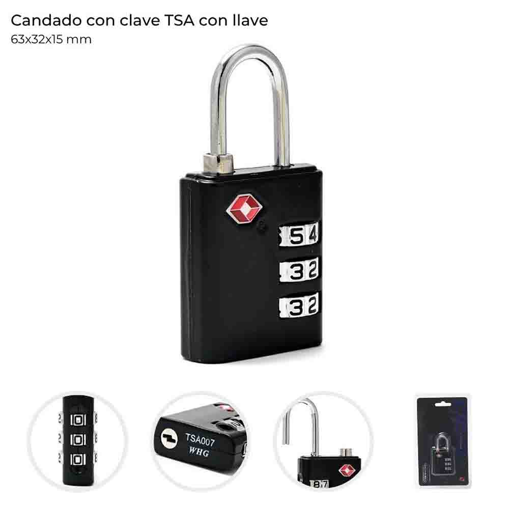 Candado Con Clave TSA 63x32x15 MM – Melocotoys
