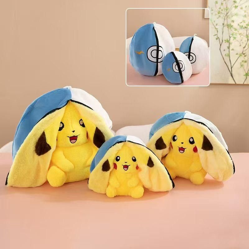 PIKACHU EN POKEBOLA AZUL 20CM – Melocotoys