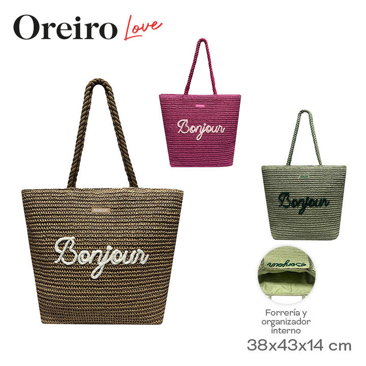 TA28878 – BOLSO PLAYERO OREIRO LOVE – Melocotoys