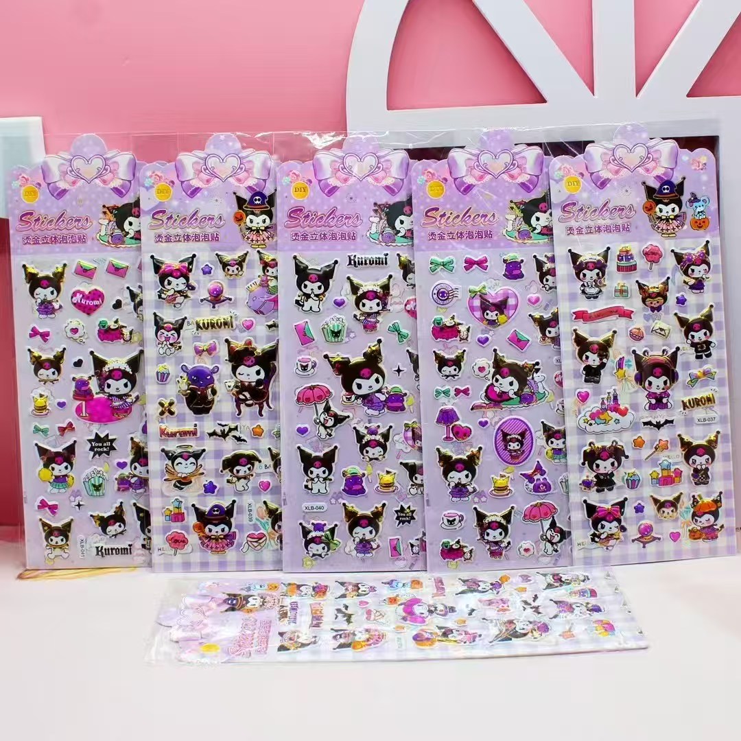 Stickers infantiles Sanrio/Labubu/Capibara Modelo Surtido – Melocotoys