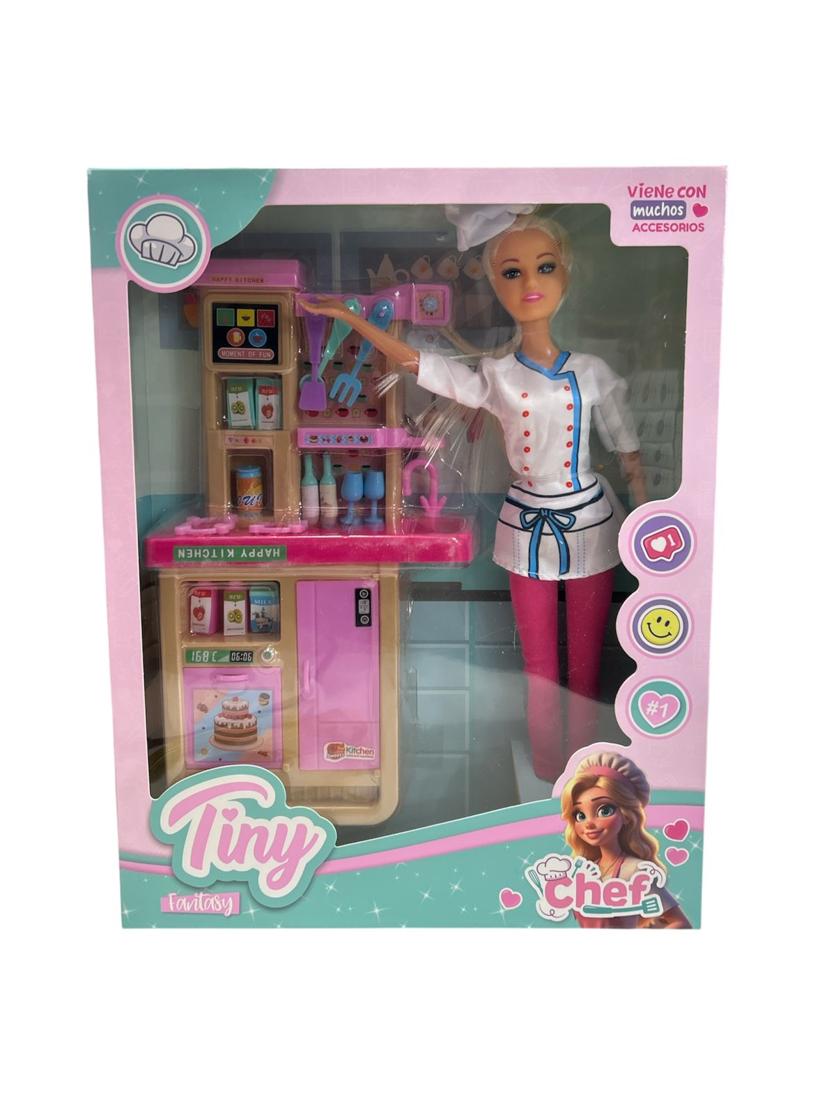 muñeca tiny chef – Melocotoys